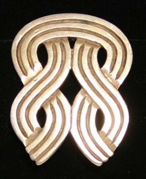 Los Castillo Large Sterling Brooch