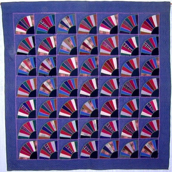 Mennonite Wool Fans Quilt | Circa 1890 | Pennsylvania