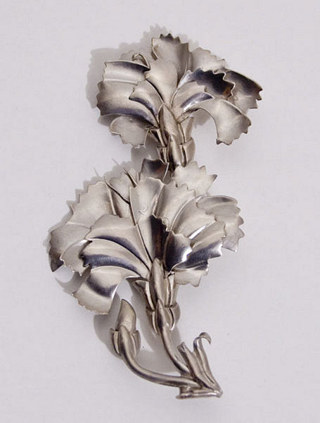 Sterling Silver Floral Brooch by Chato Castillo
