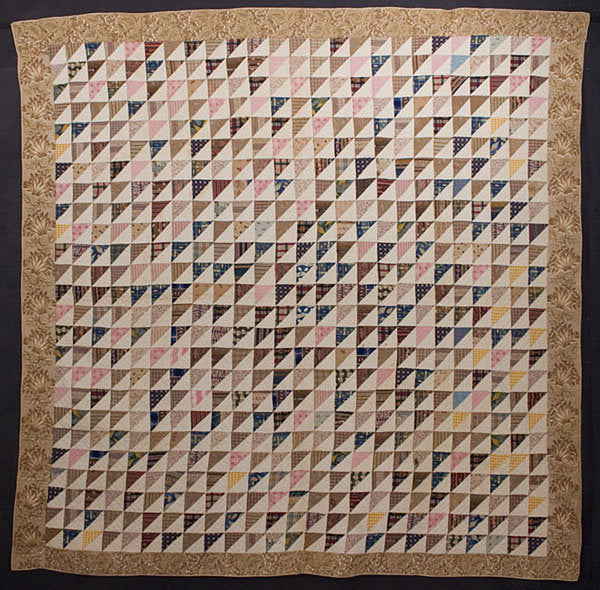 Thousand Pyramids Quilt | Circa 1850 | Pennsylvania